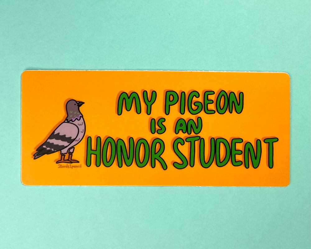 MINI BUMPER STICKER "My Lobster is an Honor Student" | 2Birds1Pencil