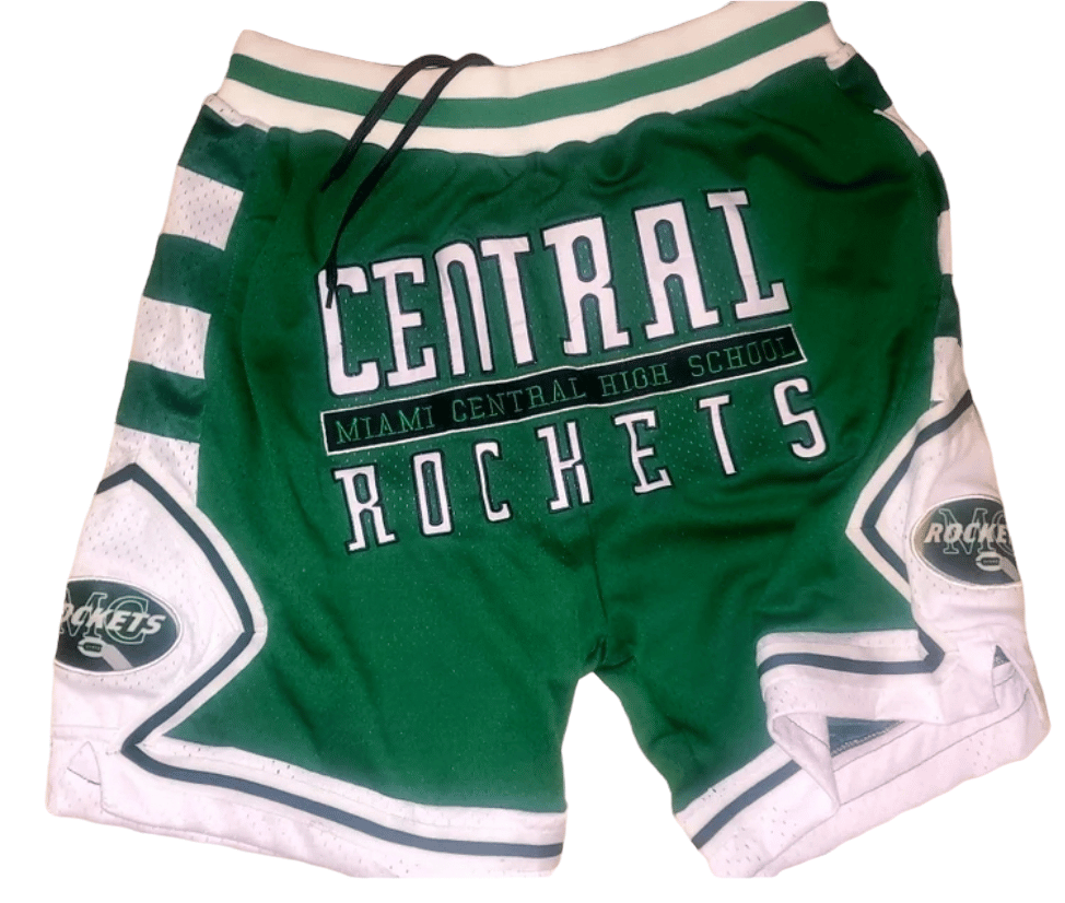 Men MIAMI CENTRAL ROCKETS BASKETBALL SHORTS | THADDROCK CUSTOMS