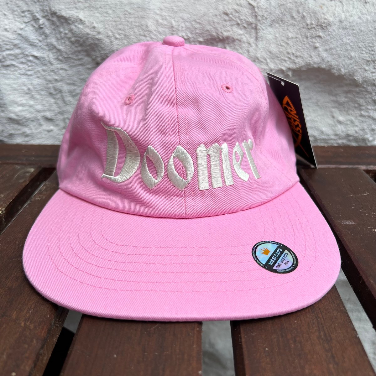 DOOMER CAP W/ ADJUSTABLE BUCKLE CLOSURE (LIGHT PINK) | Perpetual Doom
