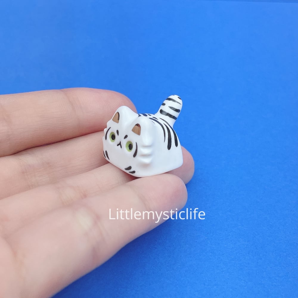 white tiger ceramic keycap 4 | LittleMysticLife