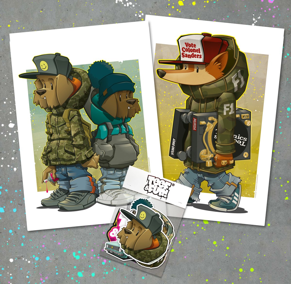 Teef & Fur Print Collection | Growl & Grandeur