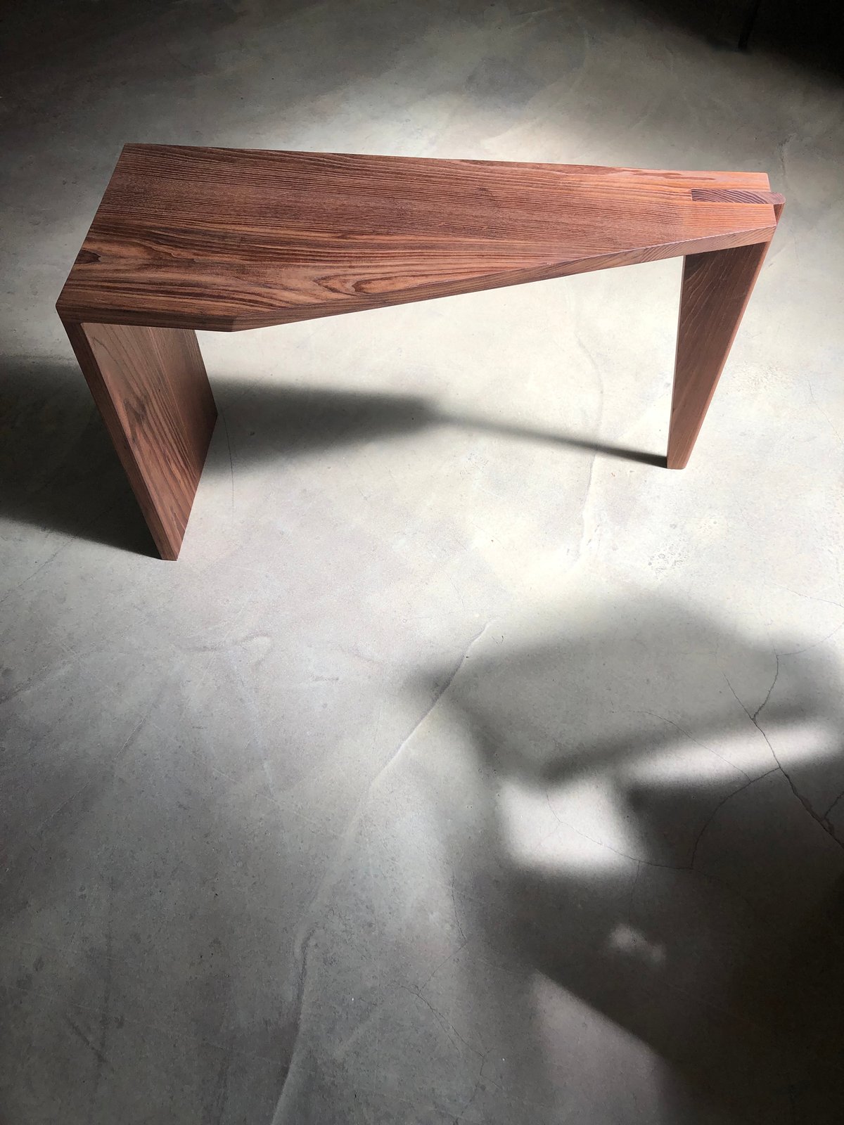 solid ash side table / X+L