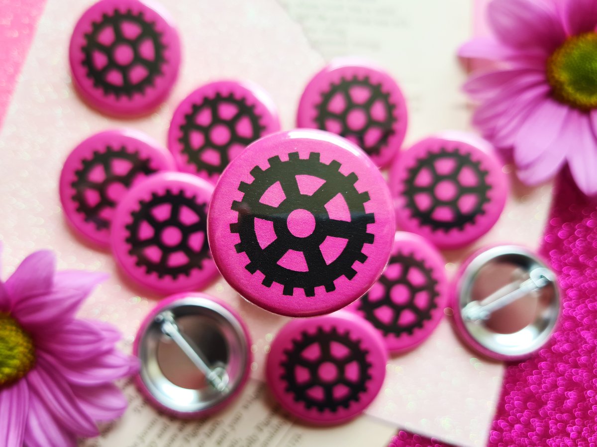 Pin Badge: Coin-Operated Cog | Coin-Operated Press