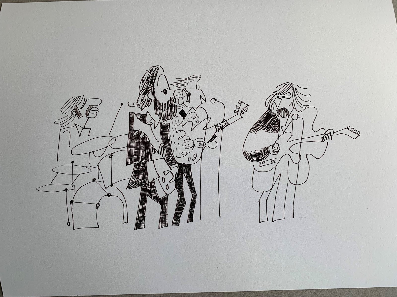Rooftop Beatles / Fred Blunt Illustration