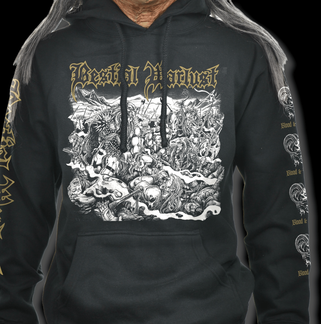 BESTIAL WARLUST - BLOOD AND VALOUR HOODIE | Underground Force Productions