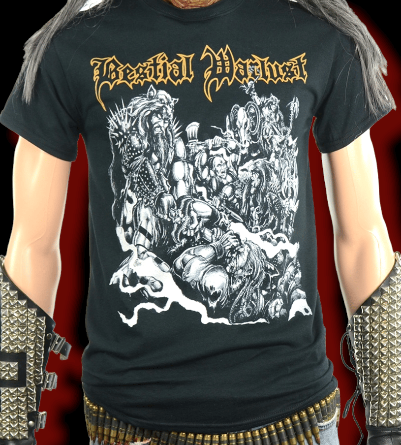 BESTIAL WARLUST - BLOOD AND VALOUR T/SHIRT | Underground Force Productions