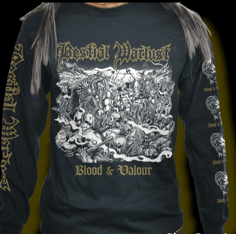BESTIAL WARLUST - BLOOD AND VALOUR - LONG SLEEVE T/SHIRT | Underground ...