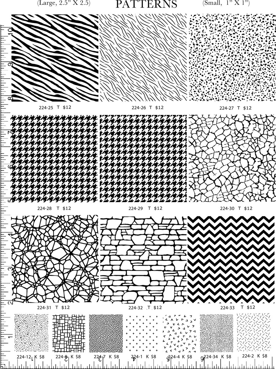 Pattern Rubber Stamps P224 | Casey Rubber Stamps