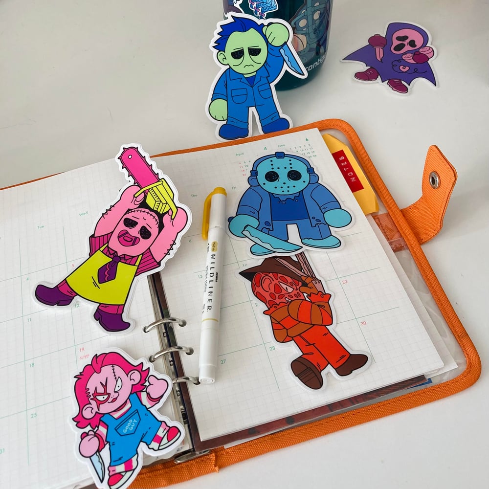 Jumbo Colorful Slasher Stickers | Bear Bone Shop