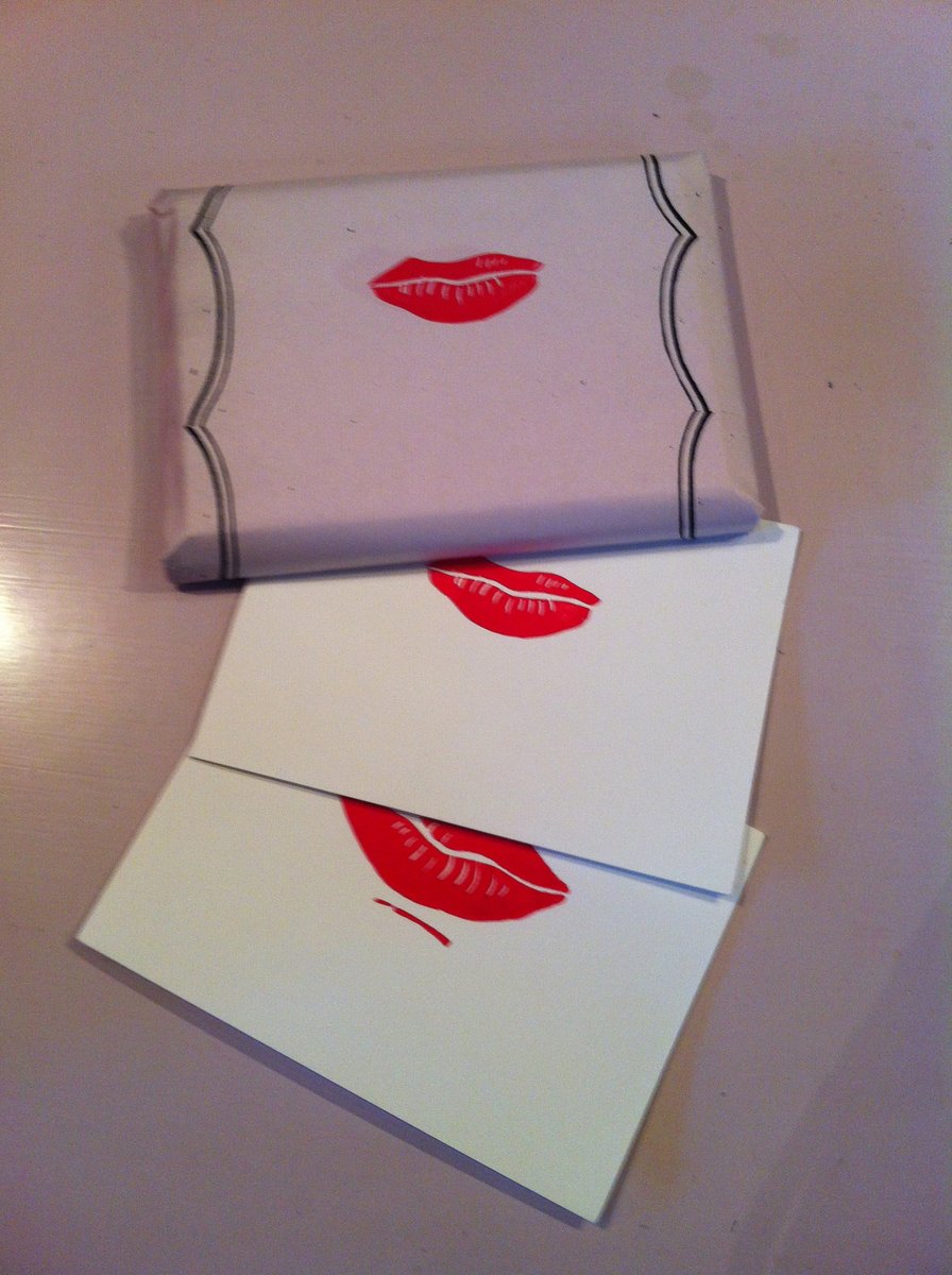 Kissy Lip Cards | Minnieolga