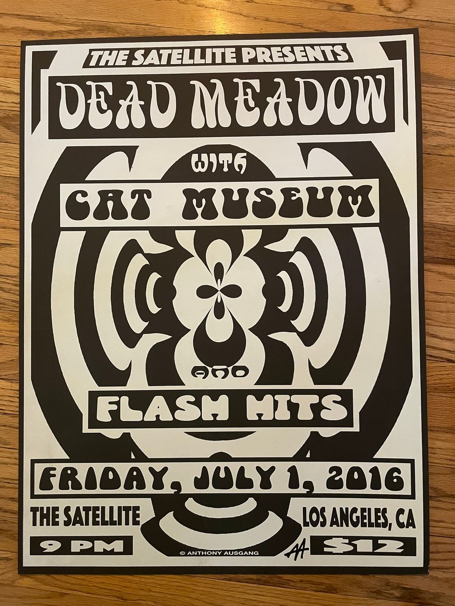 2016 Show Poster by LA "Lowbrow" artist Anthony Ausgang / Dead Meadow Store