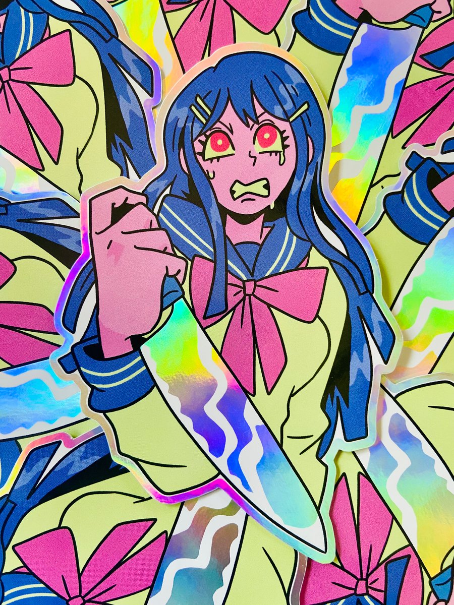 Knife Sayaka Holographic Sticker | wilddaggers