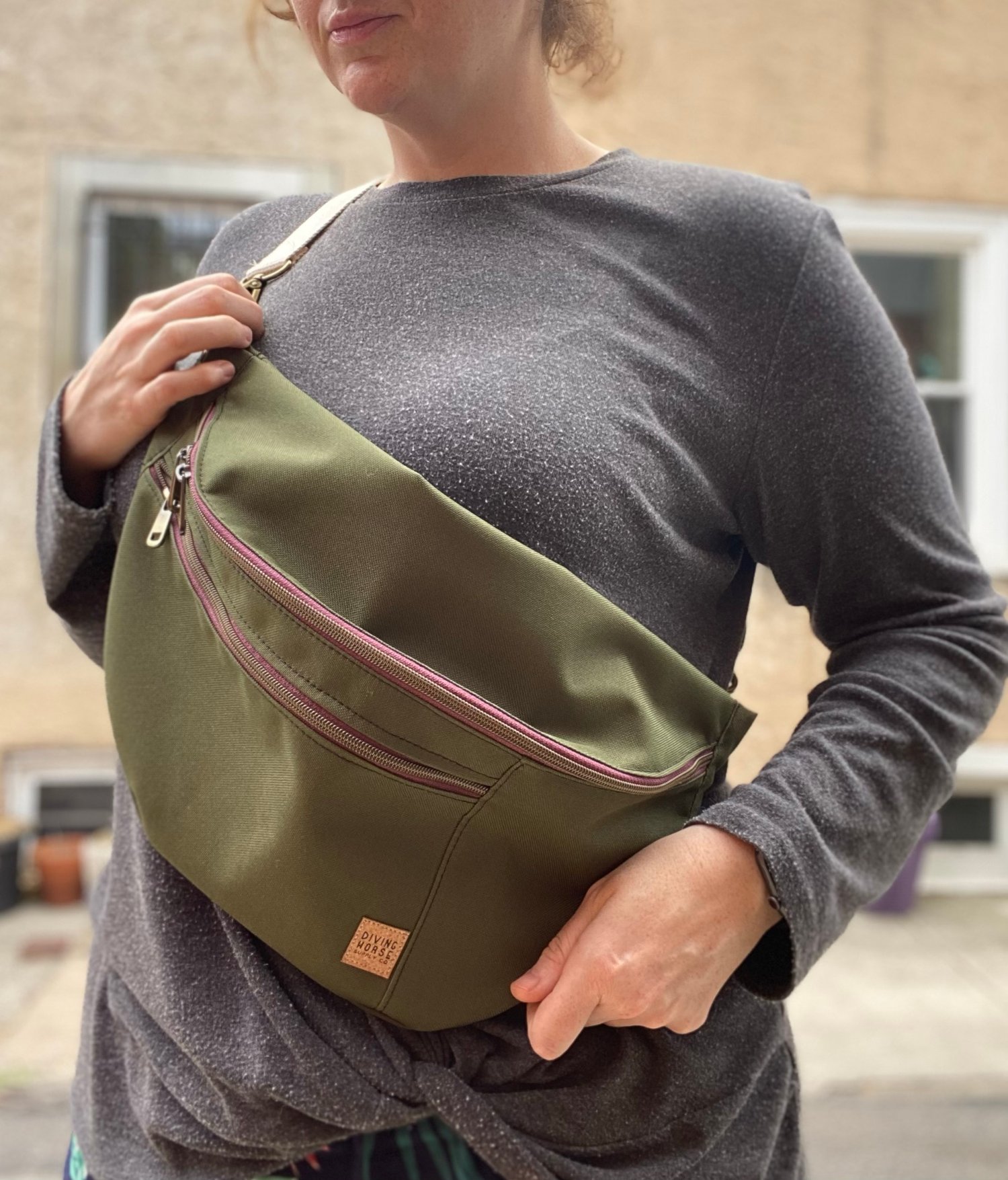 Pendleton wool and waxed canvas crossbody bag/bum bag Pendleton wool and waxed canvas crossbody bag/bum bag