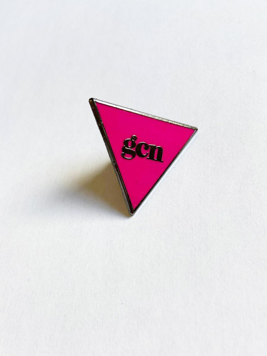 **WAS €8, NOW ONLY €5** PINK TRIANGLE Enamel pin | GCN shop