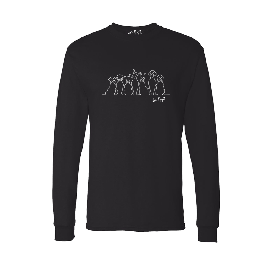 Great Danes in a Row | Great Dane Shirt | Love Margot | Great Dane ...