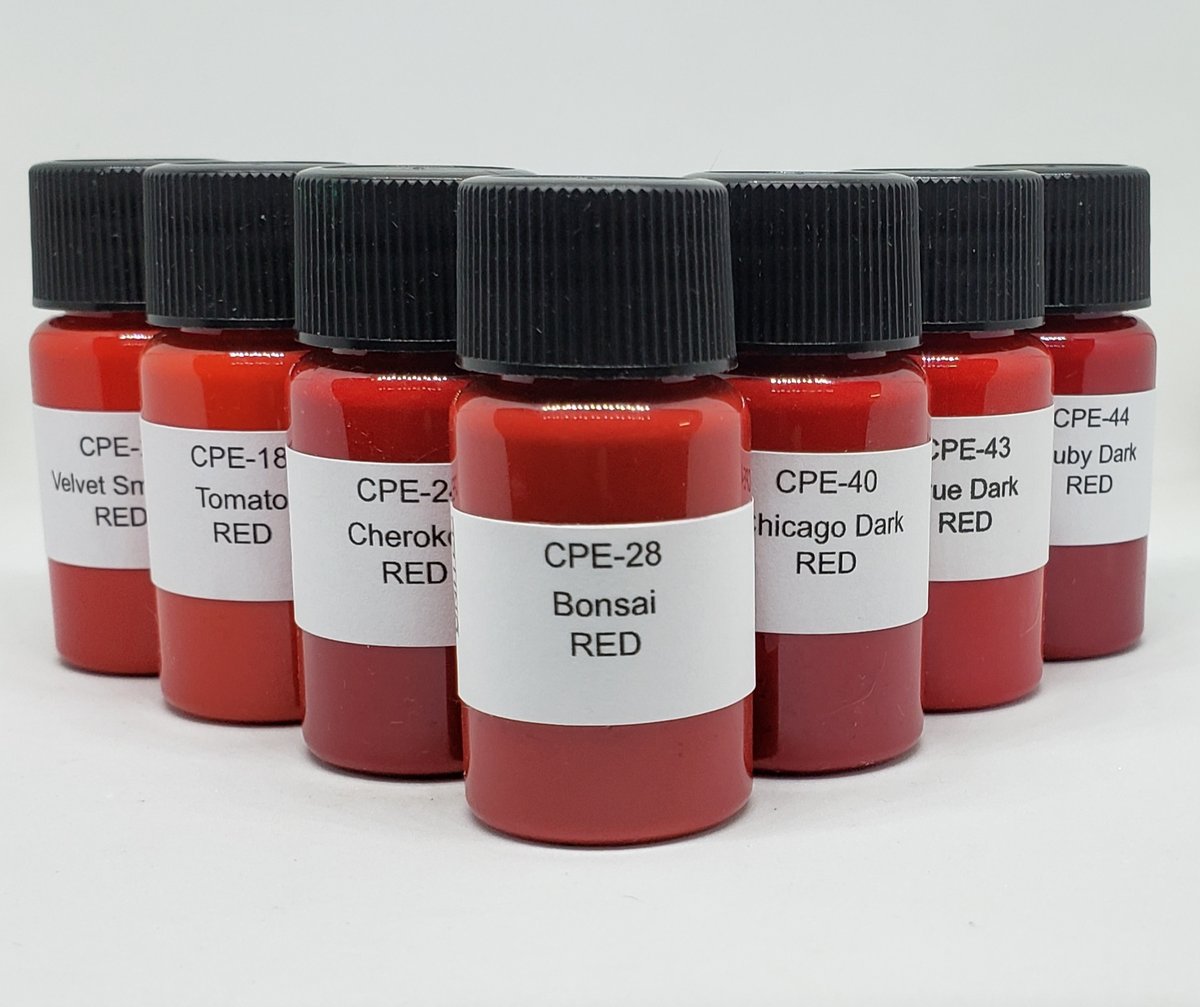 United 7 Shade Red Sample Set 1/2 oz | philadelphiaeddietattoosupply