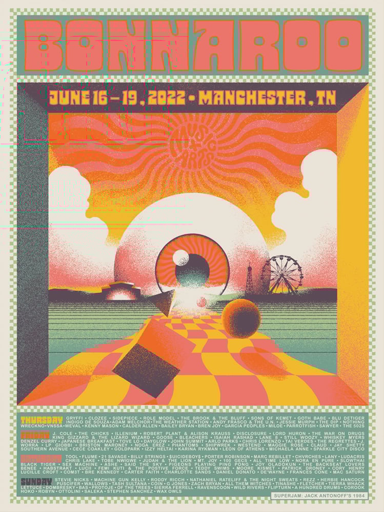 'Bonnaroo - Festival Poster 2022' | Max Löffler Illustration