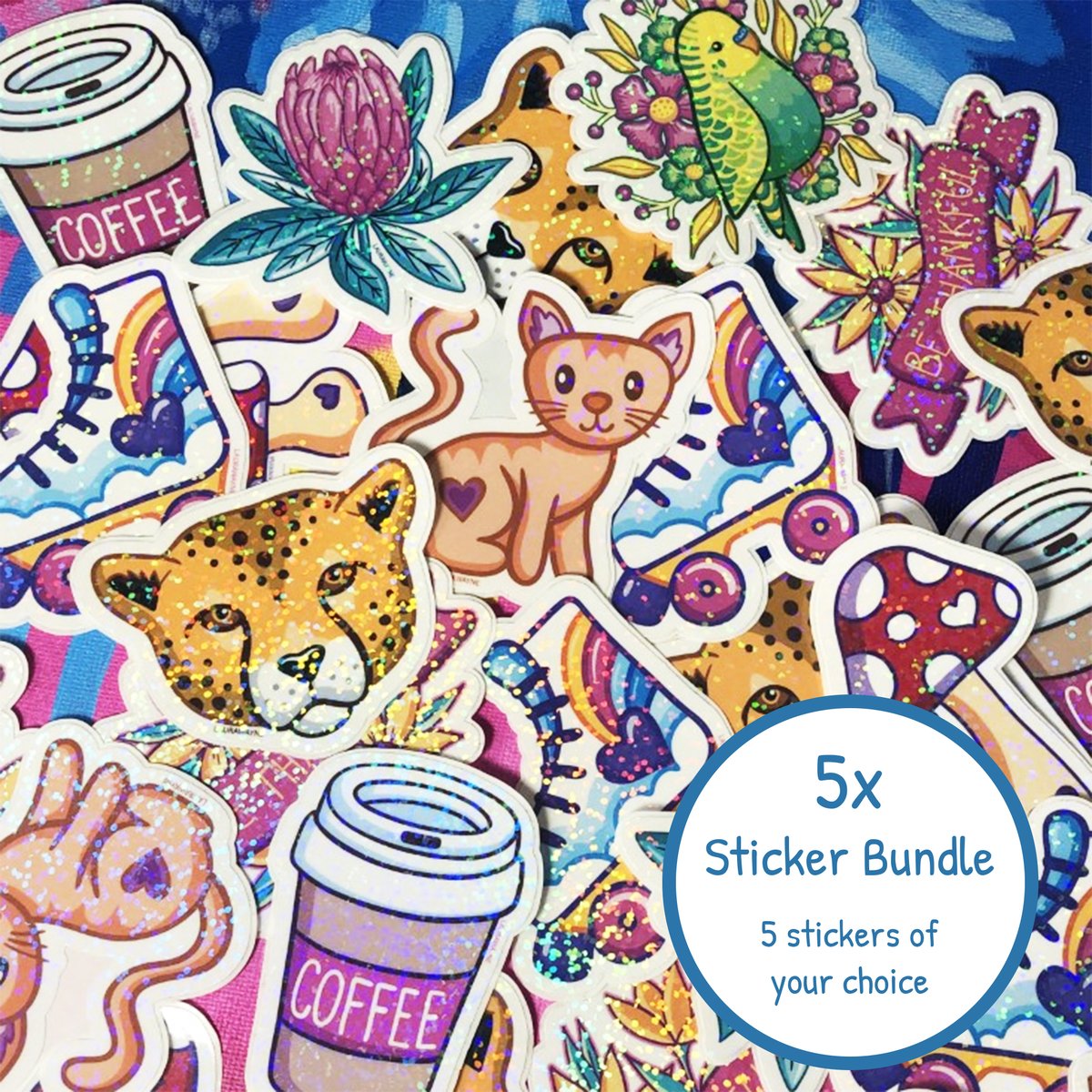 5 x Sticker Bundle | Laura Wayne Design