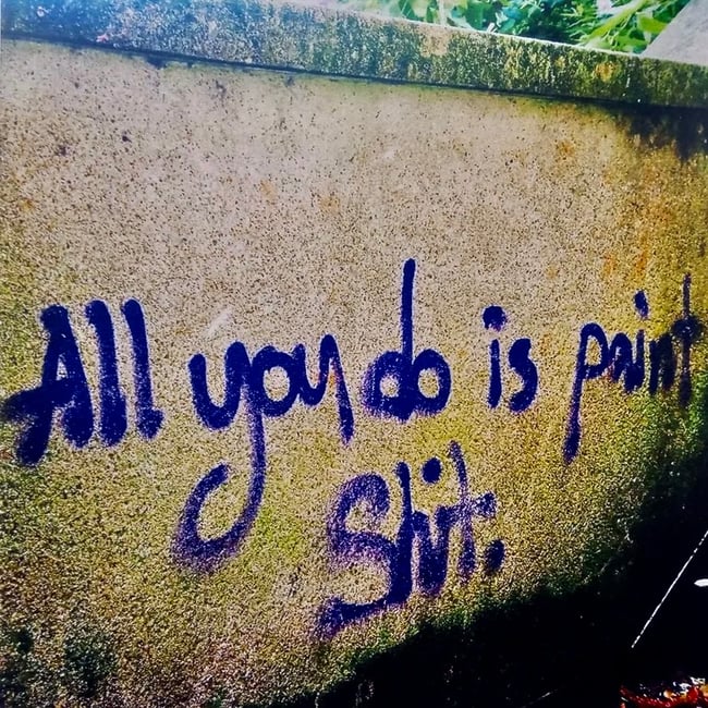 'ALL YOU DO IS PAINT SHIT' PRINT | Electric Kool Art