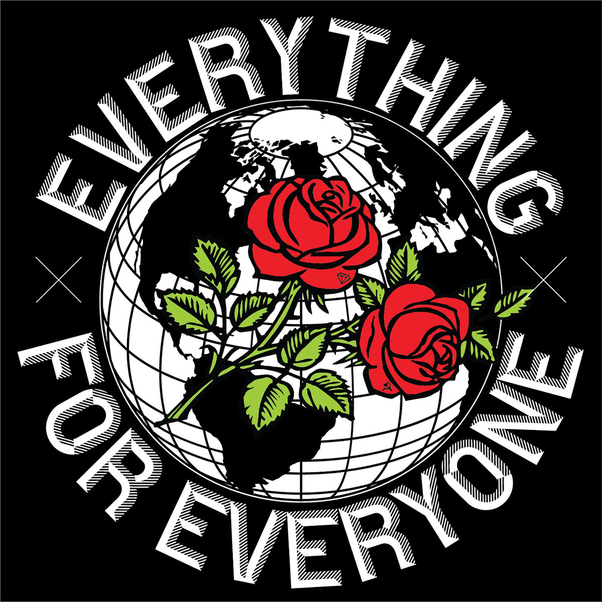 "Everything for everyone" sticker, 10pk | Garage Press and Distro