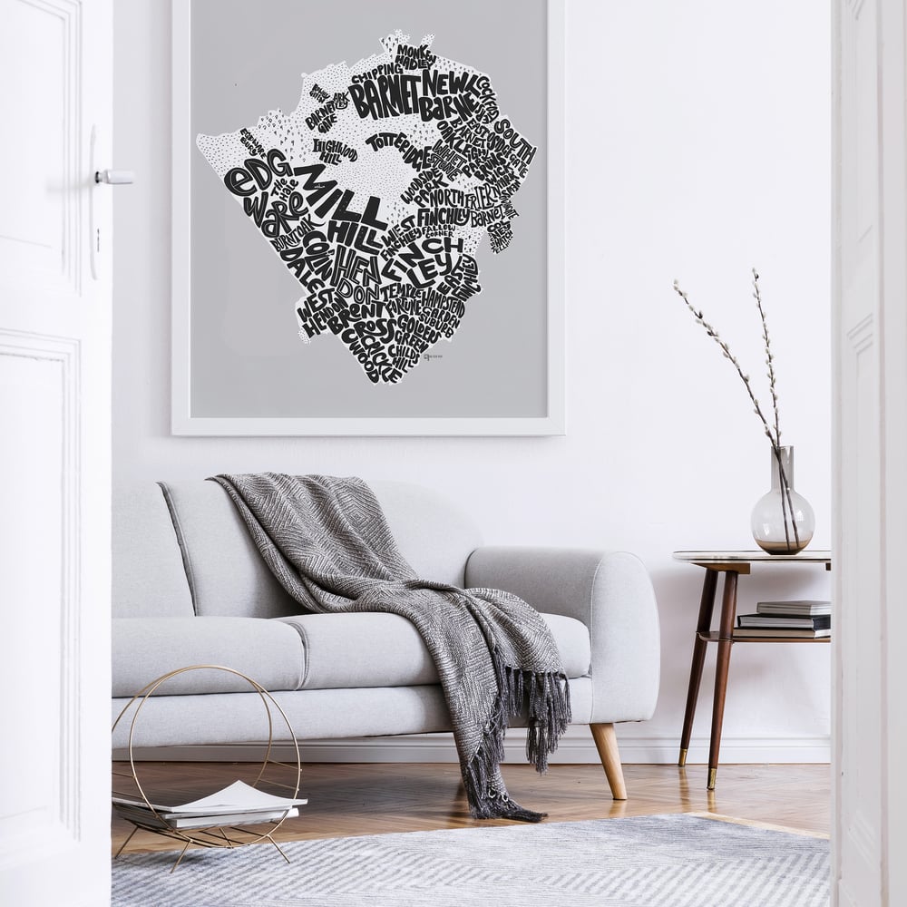 London Borough of Barnet - Districts Type Map | Me On The Map