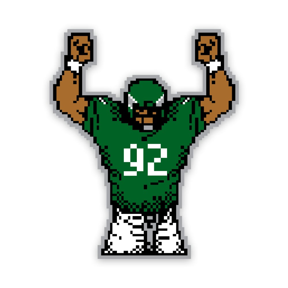 8-Bit Philly Football Sticker | Veterans Shirtium
