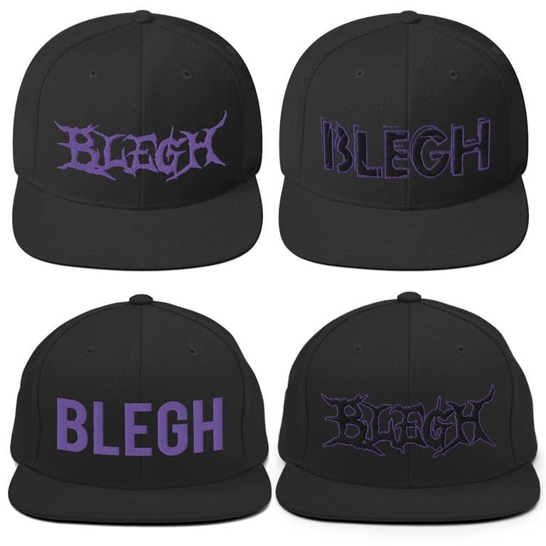 BLEGH SNAPBACK HAT - PURPLE EDITION | Ohrion Apparel