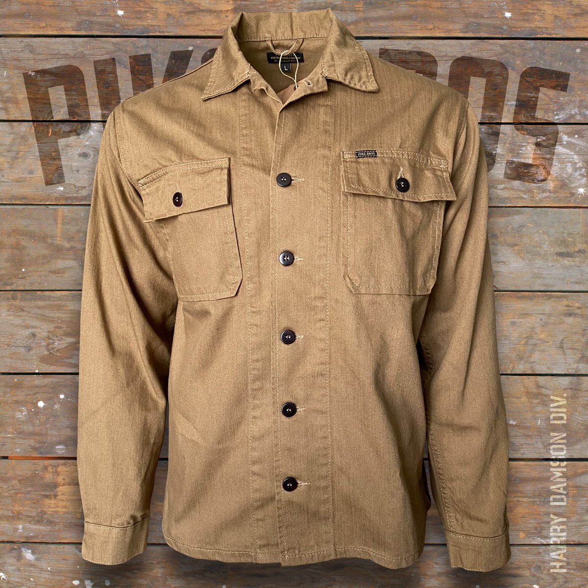 PIKE BROTHERS 1962 OG-107 SHIRT BROWN / Harry Damson