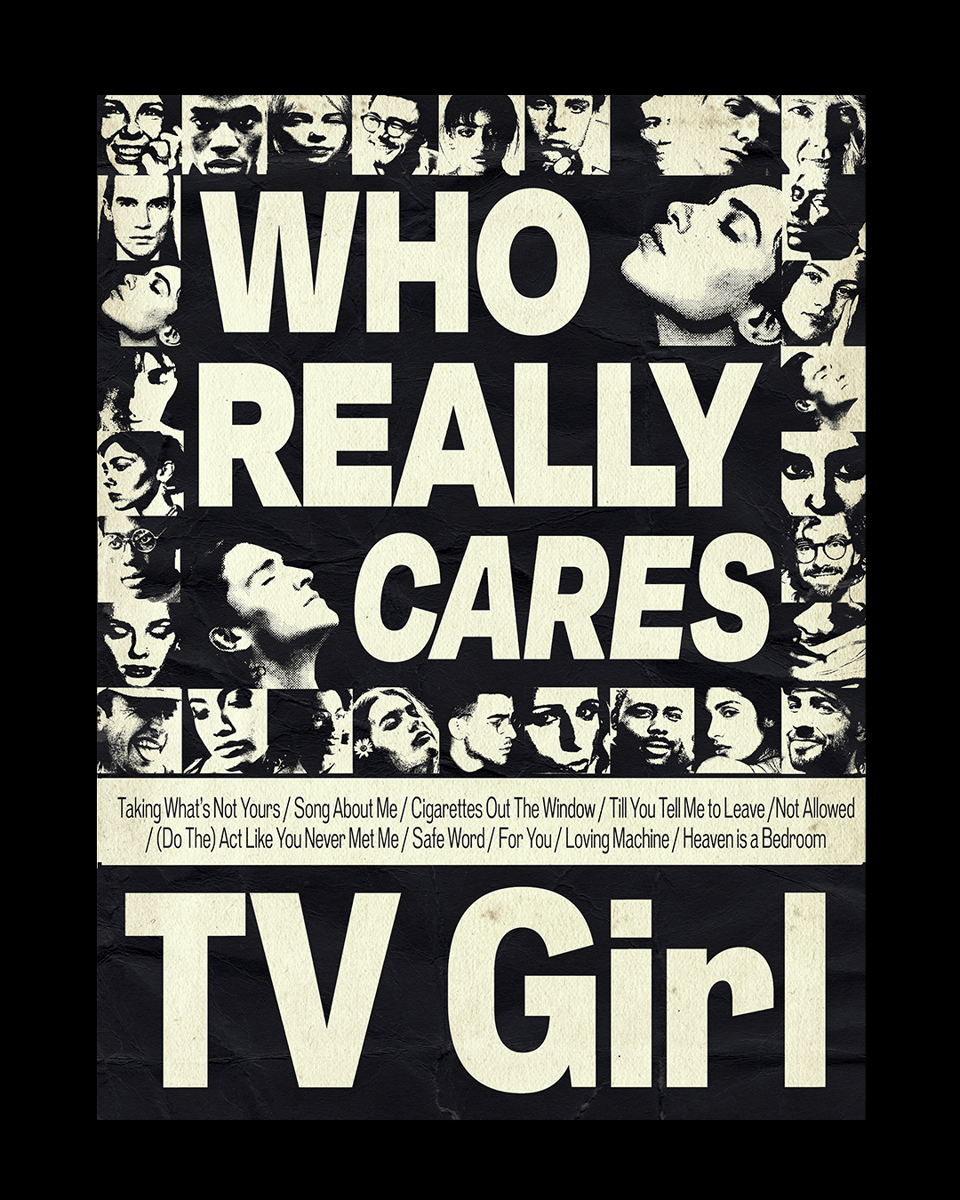 Who Really Cares Tv Girl Poster Presale Special Gracelyn Designs
