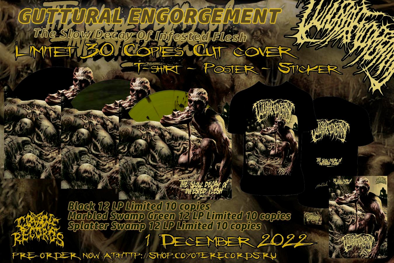 COYOTE RECORDS — GUTTURAL ENGORGEMENT – The Slow Decay Of Infested ...