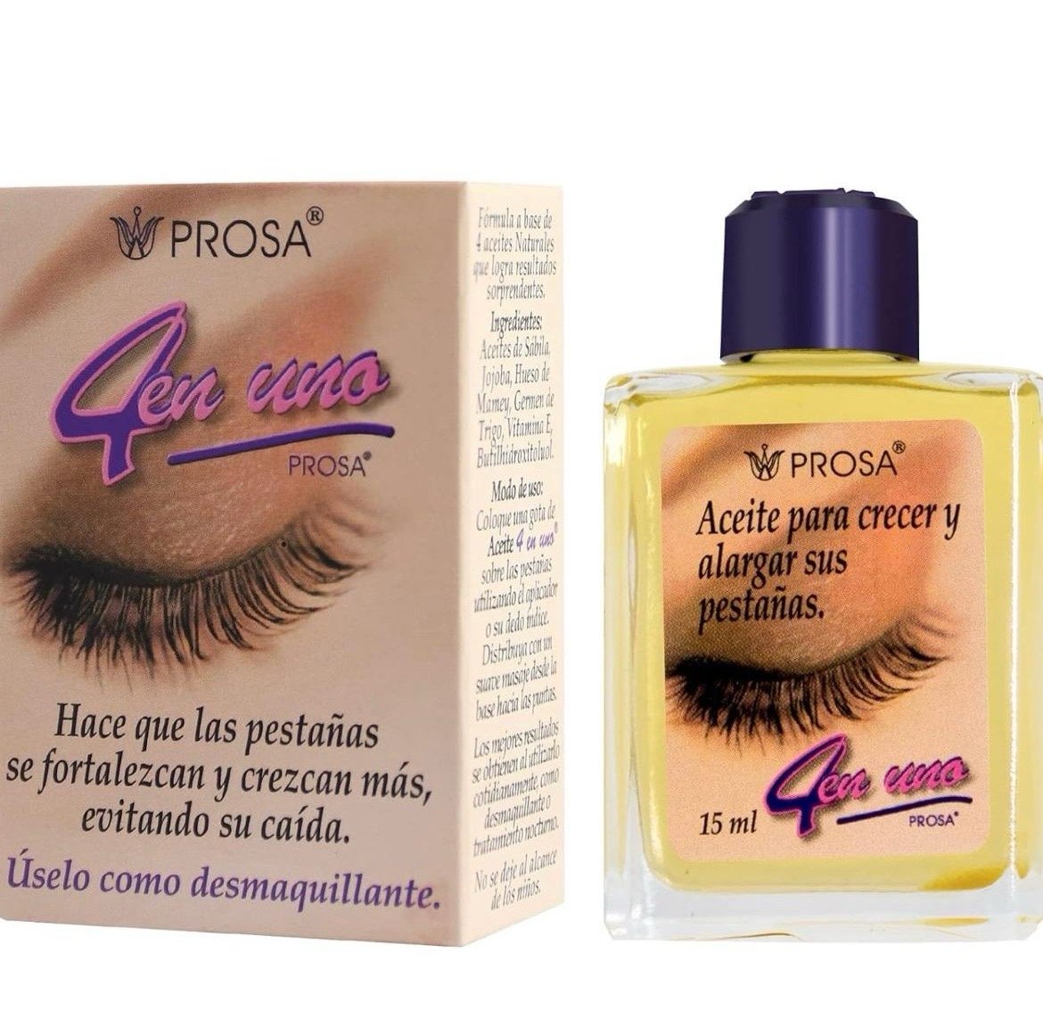 PROSA OIL FOR EYELASHES / ACEITE PARA PESTAÑAS 4 en Uno | BeautyDelSur