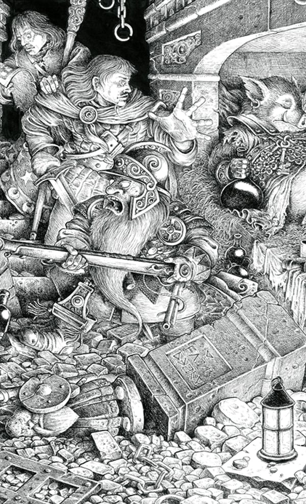 The Harbour Entrance | Gary Chalk Fantasy Prints