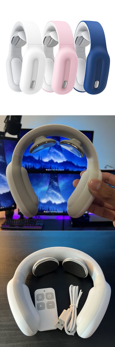 Smart Neck Pulse & Heat Massager Device | Livest