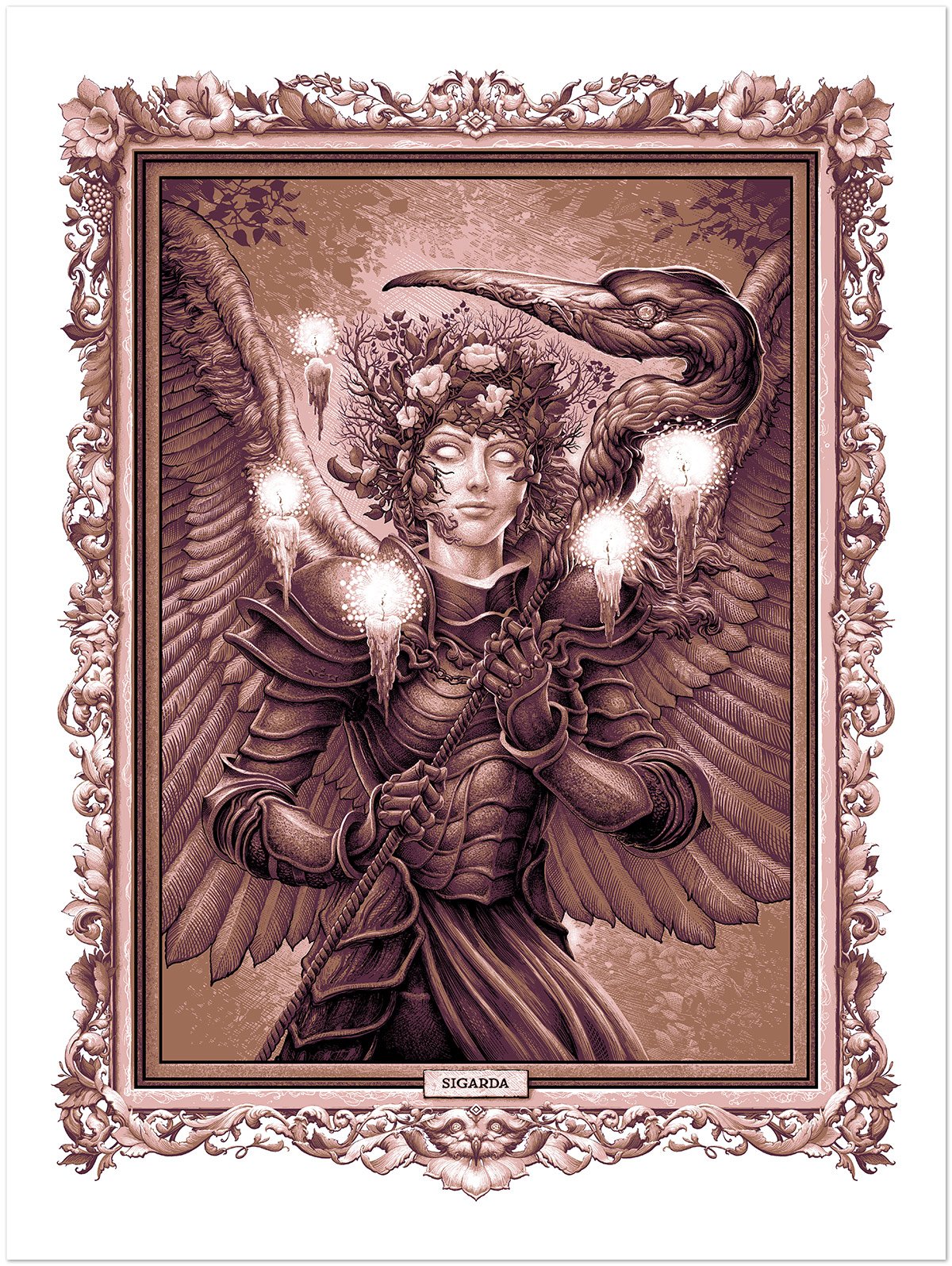 Sigarda: Magic the Gathering art print / N.C. Winters