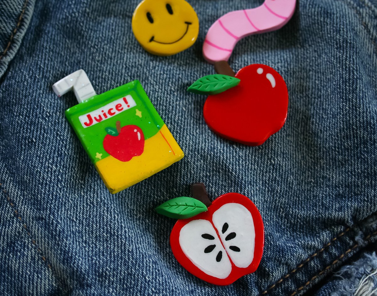 Apple pins! | PudgyMade
