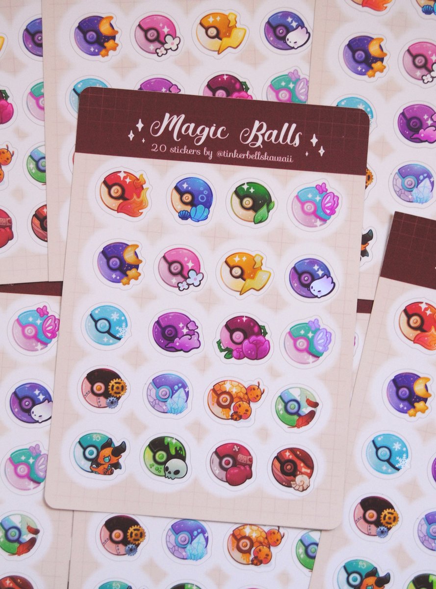Magic Ball sticker sheet | Tinkerbells Kawaii