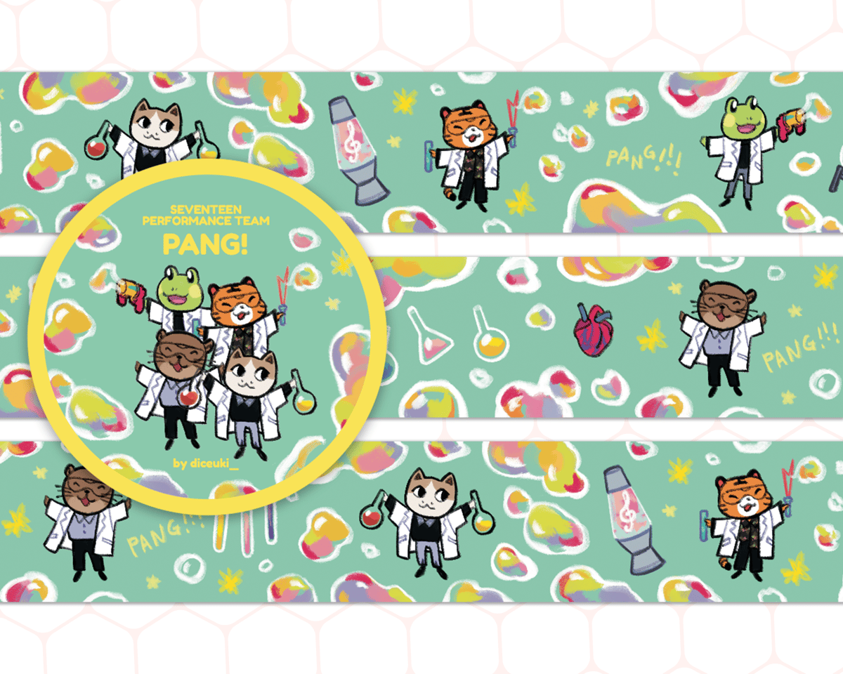 [PREORDER] Pan-pa-pan-pan-pan PANG! Washi Tape | diceuki!