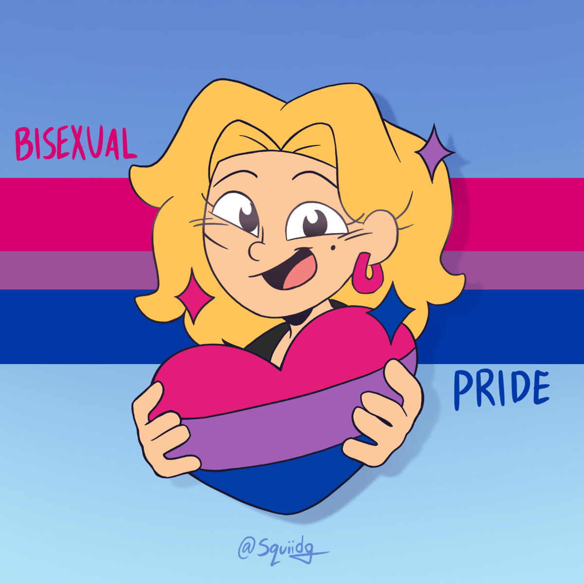 Amphibia "Bisexual Pride Sasha" Enamel Pride Pin | Squiidg