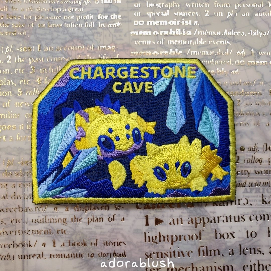 "Chargestone Cave" - Embroidered Patch | adorablush