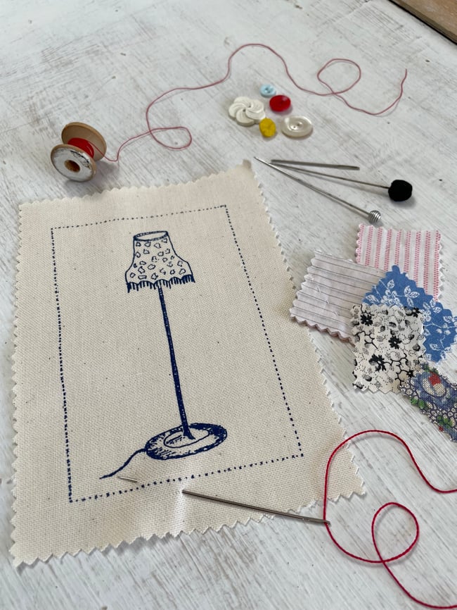 Lamp Embroidery Template | Jessie Chorley the shop