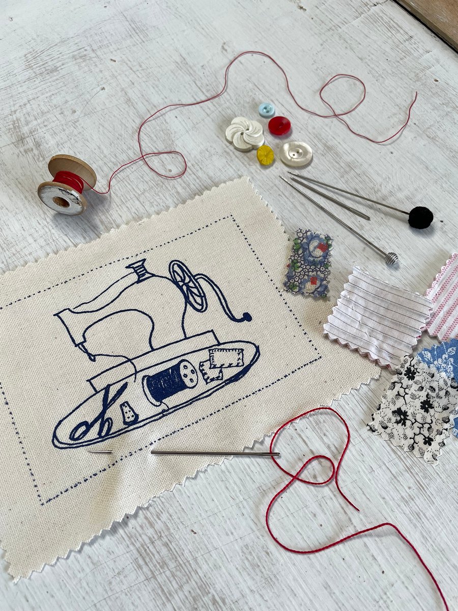 Sewing Machine Embroidery Template | Jessie Chorley the shop