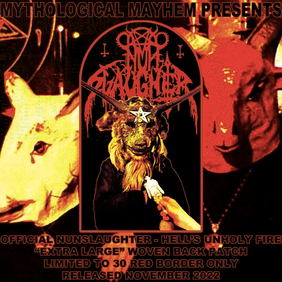 PRESALE NUNSLAUGHTER WOVEN BACK PATCH | Mythological Mayhem