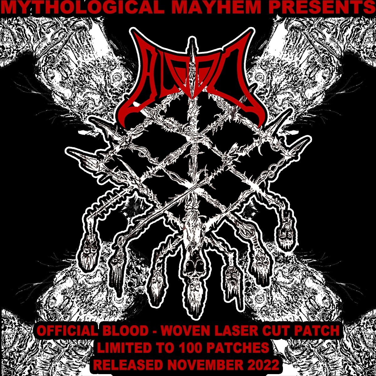 PRESALE BLOOD - WOVEN LASER CUT PATCH | Mythological Mayhem