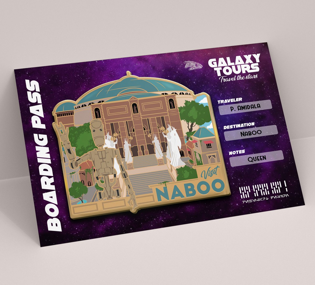 Preorder "Visit Naboo" - Droid Galaxy Travel Hard enamel pin Preorder ...