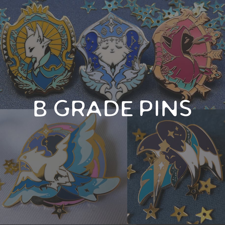 B-grade Enamel Pins | 13magpies