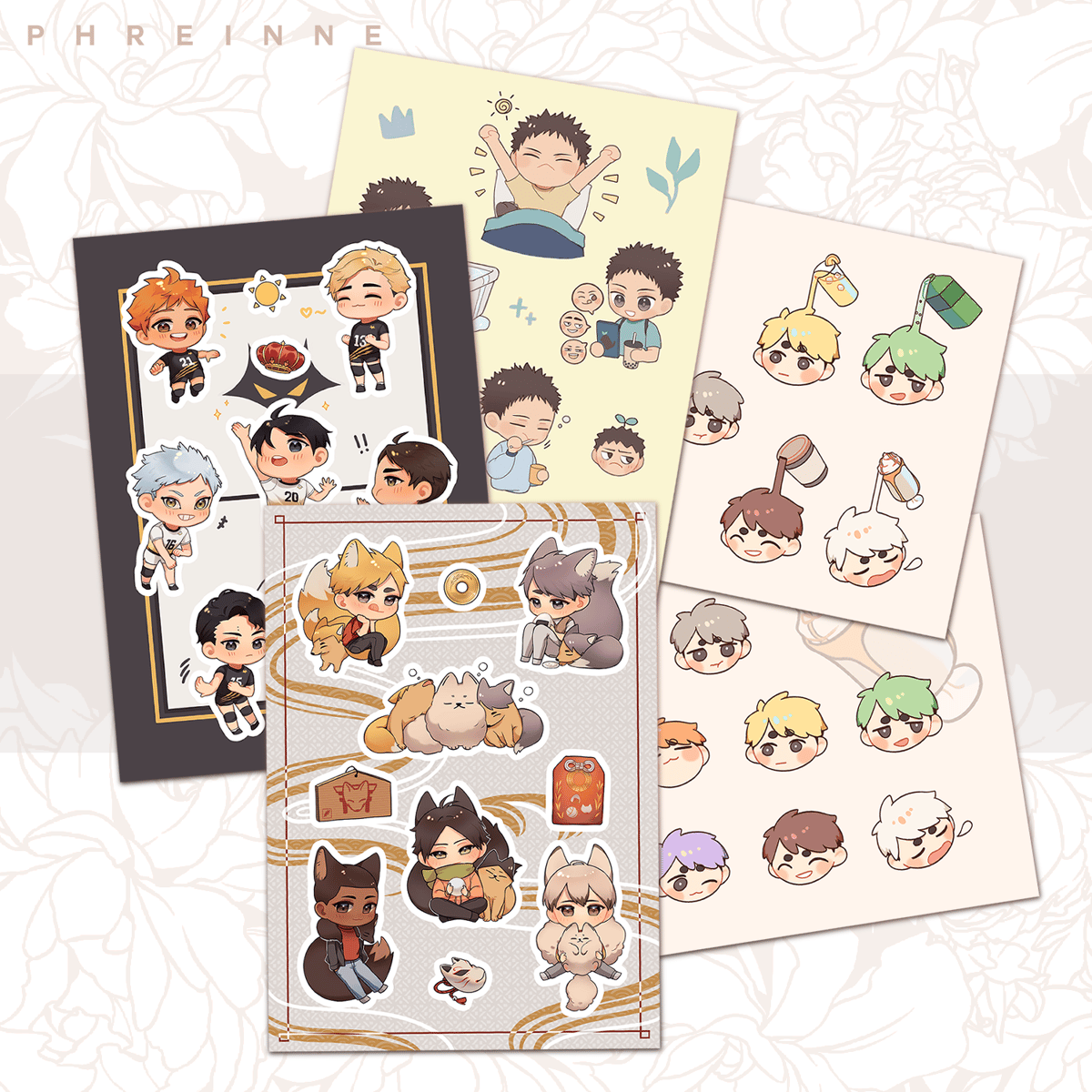 haikyuu • sticker sheets | phreinne