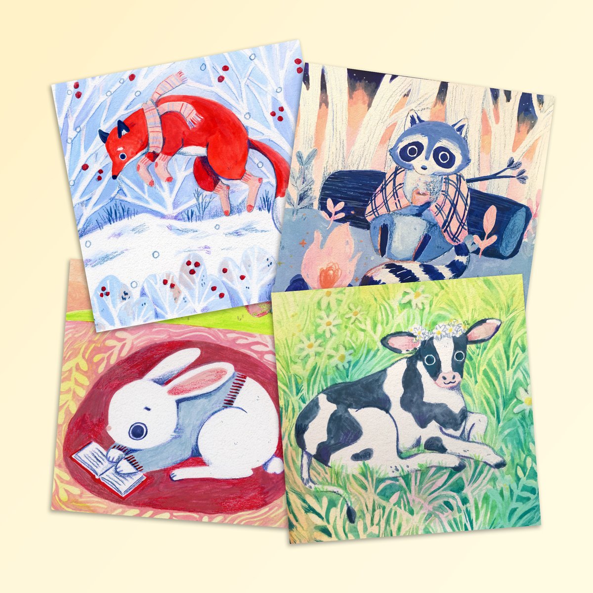 Animal Adventures Postcards - Pack 1 | Paper JAM Studios