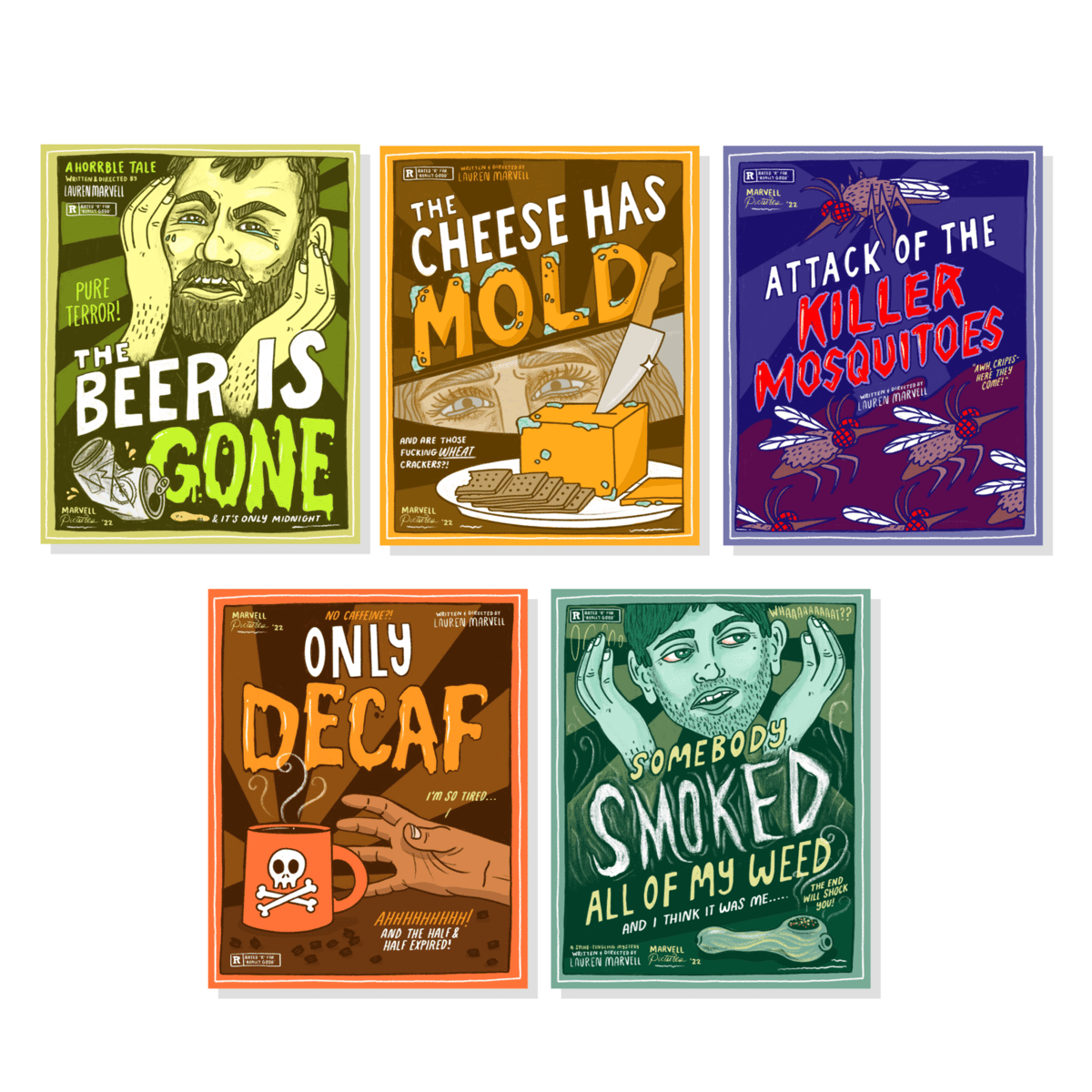 Midwest Horror Movie Posters (SOLD INDIVIDUALLY OR SET) | Lauren Marvell