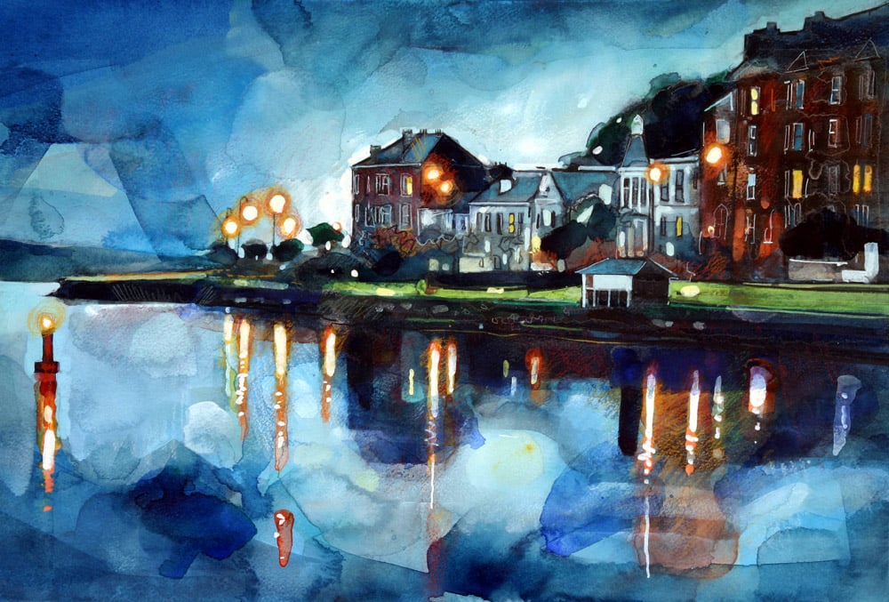Rothesay Dusk - to Battery Place | Bryan Evans Artist