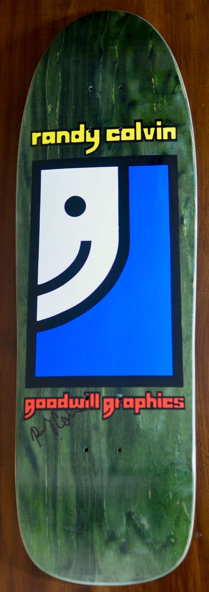 WORLD INDUSTRIES - RANDY COLVIN GOODWILL SKATEBOARD DECK SIGNED ...